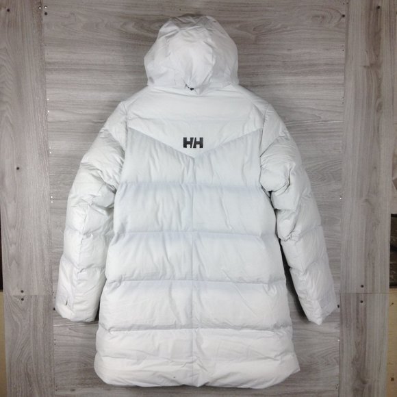 Helly Hansen | Jackets & Coats | Helly Hansen White Adore Puffy Hooded ...